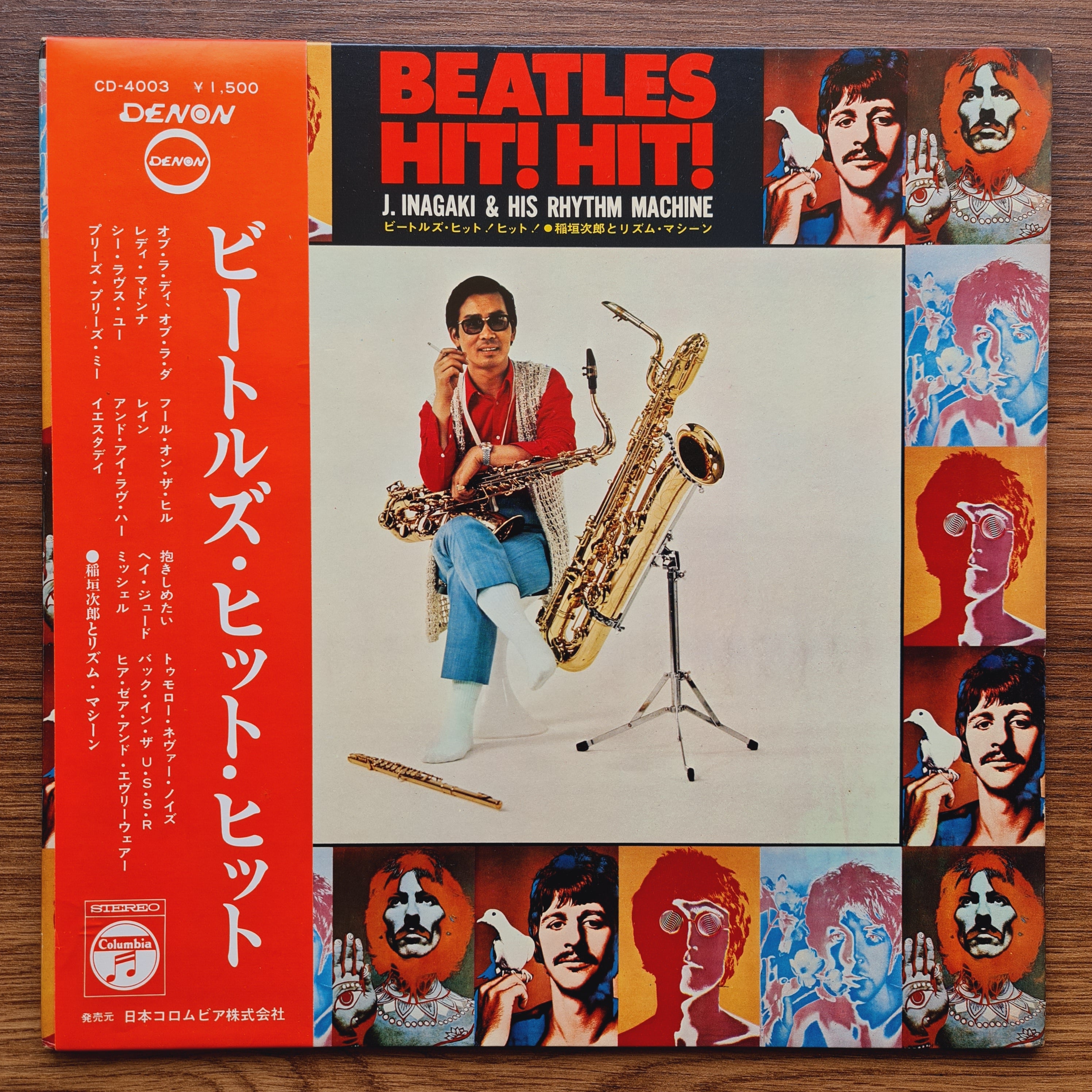 Jiro Inagaki & His Rhythm Machine – Beatles Hit! Hit! – Only Japan Vinyl