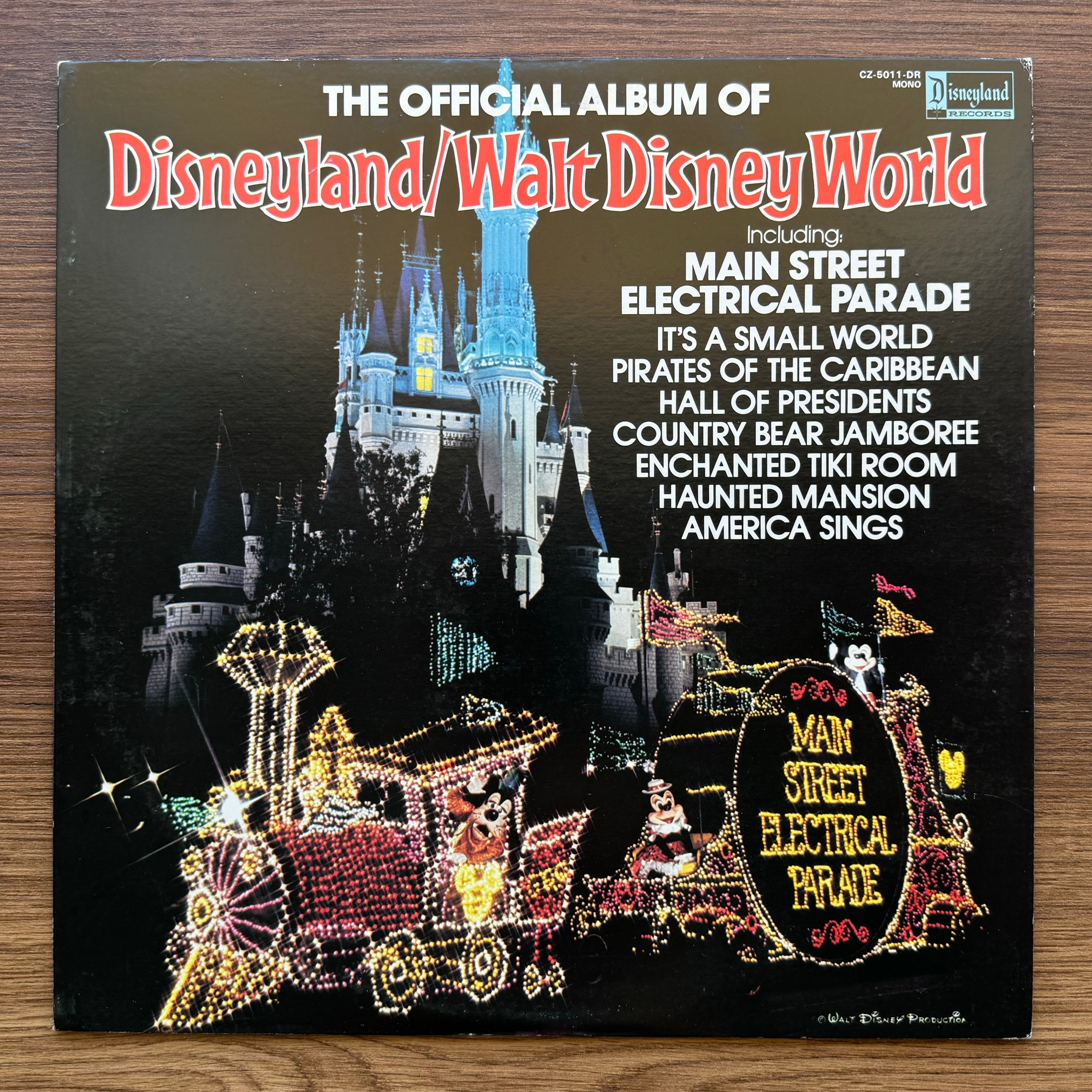 The Official Album Of Disneyland/Walt Disney World 33 LP RECORD – Only ...