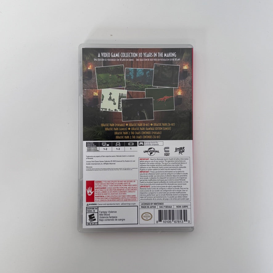 Jurassic Park Classic Games Collection [Limited Run] | Nintendo Switch ...