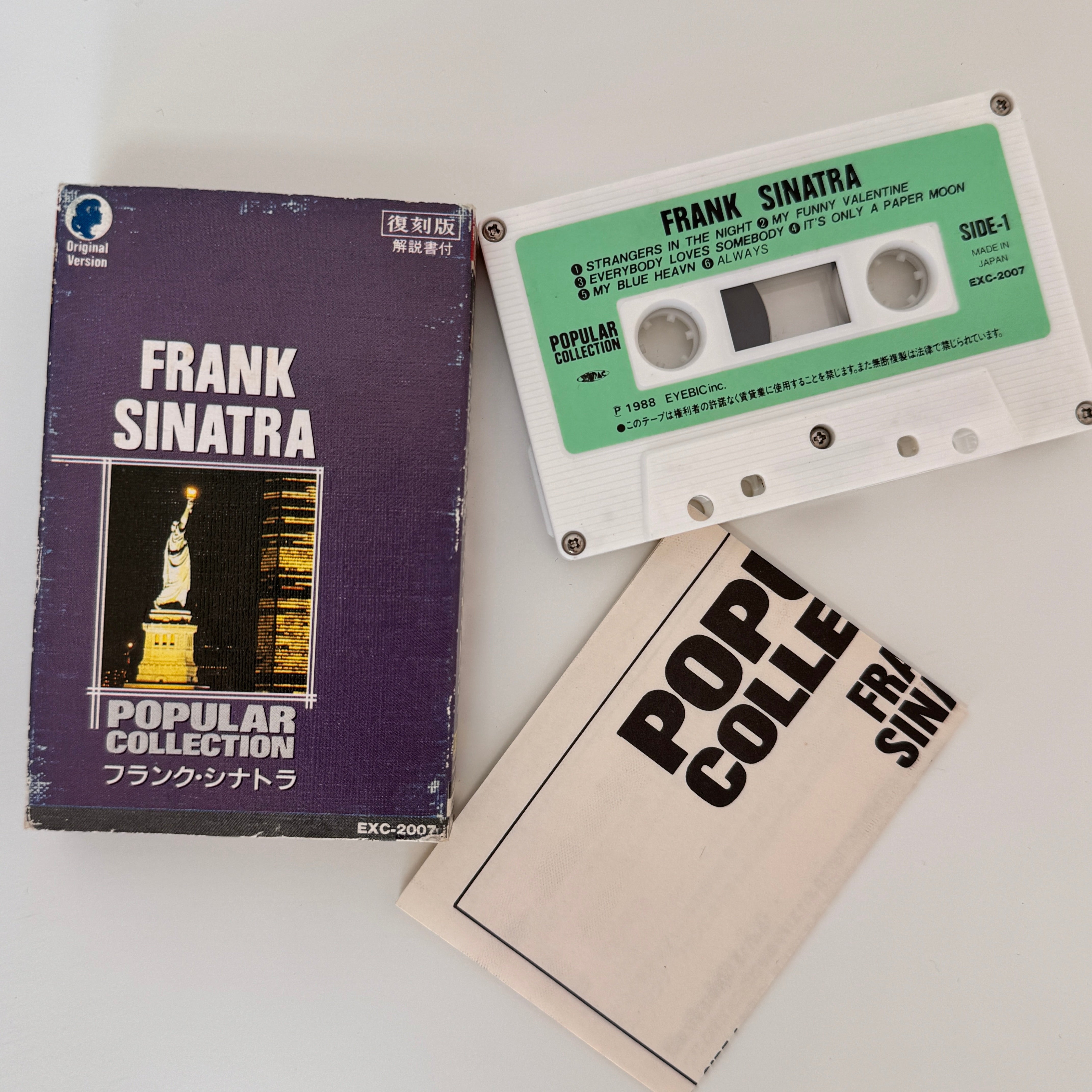 Frank Sinatra – Popular Hit Collection Kaset – Only Japan Vinyl